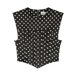 GANNI Tops Vests & Tank Tops - Black