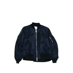 Sacai Dark Zip-up Bomber Jacket - Blue