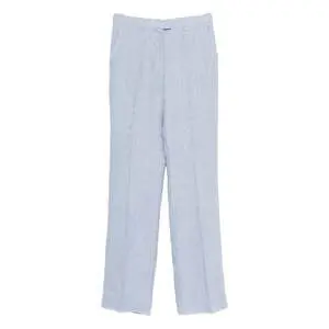 Etro Tailored Linen Trousers - Blue