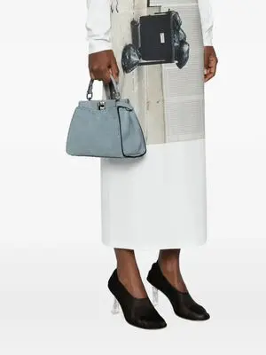 Fendi Peekaboo Iseeu Mini Suede Bag - Blue