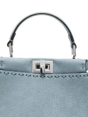 Fendi Peekaboo Iseeu Mini Suede Bag - Blue