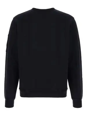C.P. COMPANY Crewneck Sweatshirt With Logo Badge - Blue