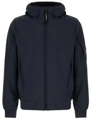 C.P. COMPANY Hooded Jacket With Zip - Blue