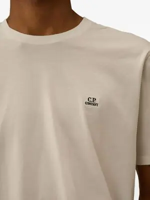C.P. COMPANY 30/1 Jersey Short Sleeve Logo Patch T-shirt - White