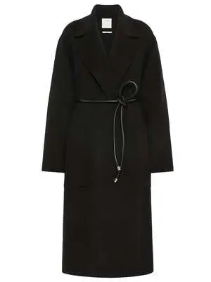 Sportmax Long Oversized Wool Coat - Black