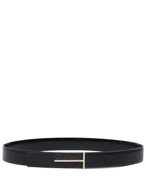 TOM FORD Classic Leather Belt - Black