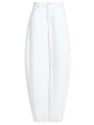 Alaïa Round Cotton Pants - White