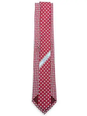 FERRAGAMO Animal Print Silk Neck Tie - Multicolor