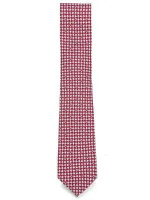 SALVATORE FERRAGAMO FERRAGAMO Animal Print Silk Neck Tie