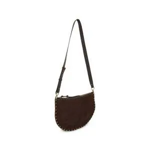 Isabel Marant Étoile Studded Calf Leather Shoulder Bag - Brown