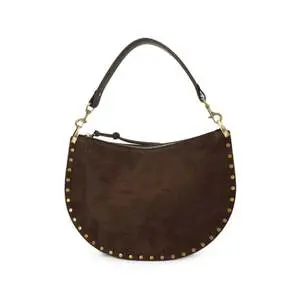 Isabel Marant Étoile Studded Calf Leather Shoulder Bag - Brown