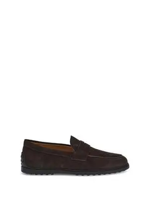 TOD'S Suede Loafers - Brown