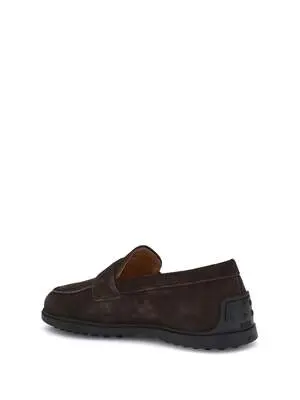 TOD'S Suede Loafers - Brown
