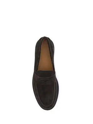 TOD'S Suede Loafers - Brown