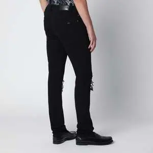 Amiri Skinny Ripped Cotton Jeans