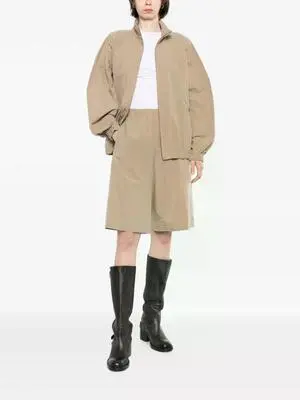 Alexander Wang Perforated Logo Wide Leg Shorts