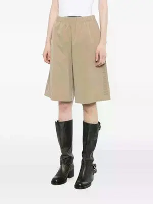 Alexander Wang Perforated Logo Wide Leg Shorts