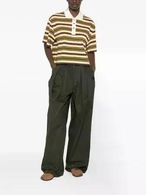 Moncler Striped Short-sleeve Polo Shirt