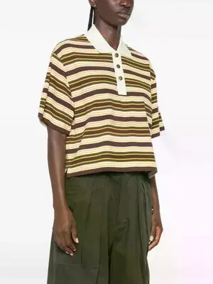 Moncler Striped Short-sleeve Polo Shirt