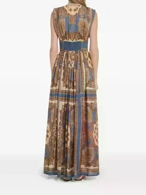 Zimmermann Mahon Paisley-print Maxi Dress - Blue