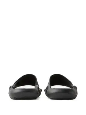 Versace Nettuno Rubber Slides - Black