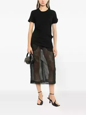 Helmut Lang Knot Detail T-shirt - Black