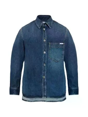 Givenchy Logo-patch Denim Shirt