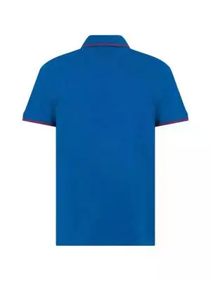 Paul & Shark Logo-embroidered Tipped Polo Shirt - Blue