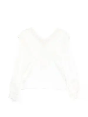 SELF-PORTRAIT Lace-trimmed Ruffled Blouse