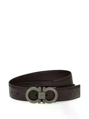 FERRAGAMO Gancini Belt - Brown