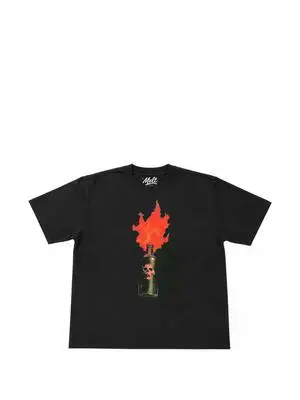 MELT Graphic-print T-shirt - Black