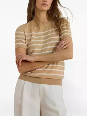 Ralph Lauren Striped Short-sleeve Sweater