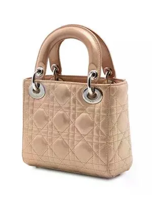 Dior Mini Lady Satchel - Gold