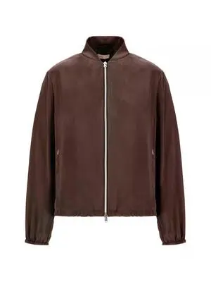 Herno Zip-up Satin Bomber Jacket