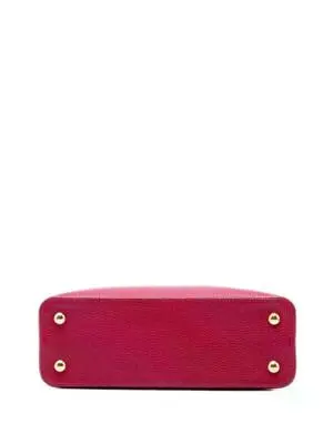 LOUIS VUITTON Tricolor Capucines Pm Satchel - Red