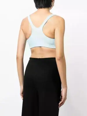SPORTY & RICH Ribbed Racerback Tank Top