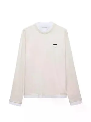 Prada Long-sleeved Cotton T-shirt