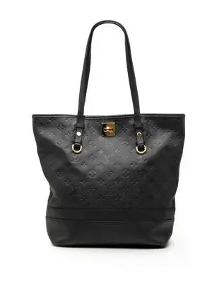 LOUIS VUITTON Monogram Empreinte Citadine Pm Tote Bag - Black