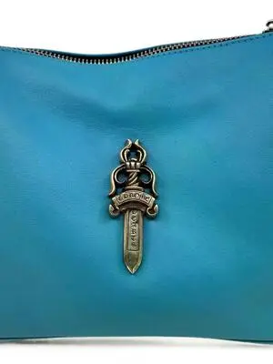 Chrome Hearts Leather Shoulder Bag With Dagger Plaque