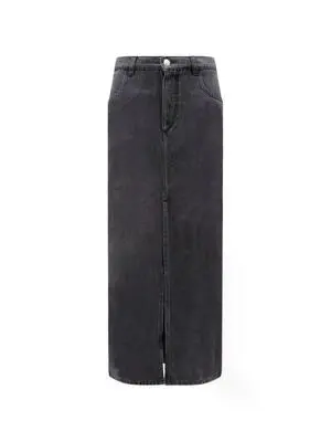 Isabel Marant Étoile Faharia Front-slit Denim Maxi Skirt