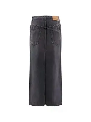 Isabel Marant Étoile Faharia Front-slit Denim Maxi Skirt