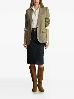 Ralph Lauren Denim Pencil Midi Skirt