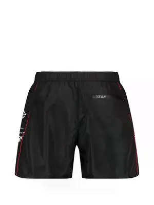 Iceberg Logo-print Swim Shorts - Black