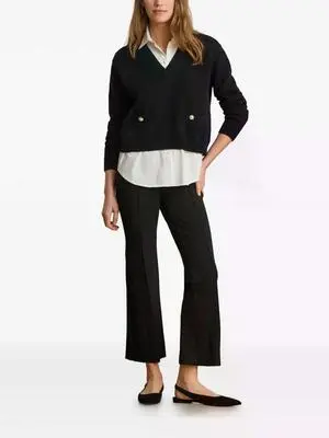 Ralph Lauren Layered Button-trim V-neck Sweater