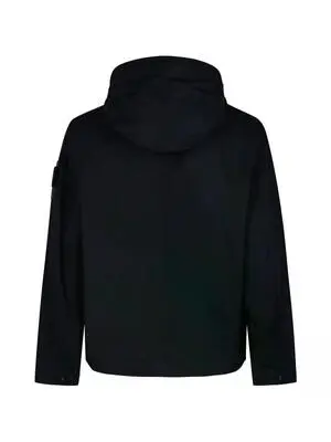 Stone Island Long-sleeve Hooded Jacket With Logo Patch