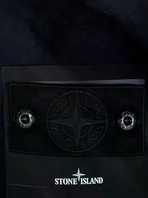 Stone Island Long-sleeve Hooded Jacket With Logo Patch