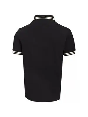 Moncler Logo-patch Polo Shirt - Black