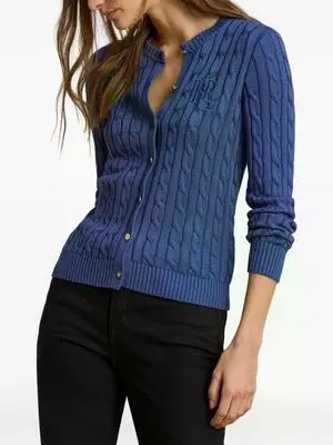 Ralph Lauren Cable-knit Embroidered Cardigan