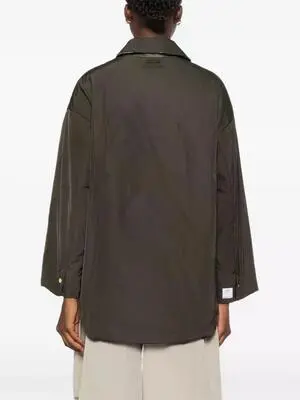Max Mara Logo-engraved Snap-button Coat