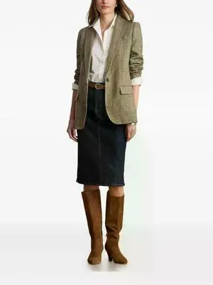 Ralph Lauren Glen Plaid Linen Blazer